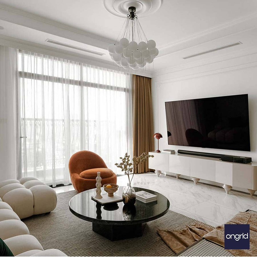 Drawing Room Wall Design Inspirations - 16' x 14' – Ongrid Design