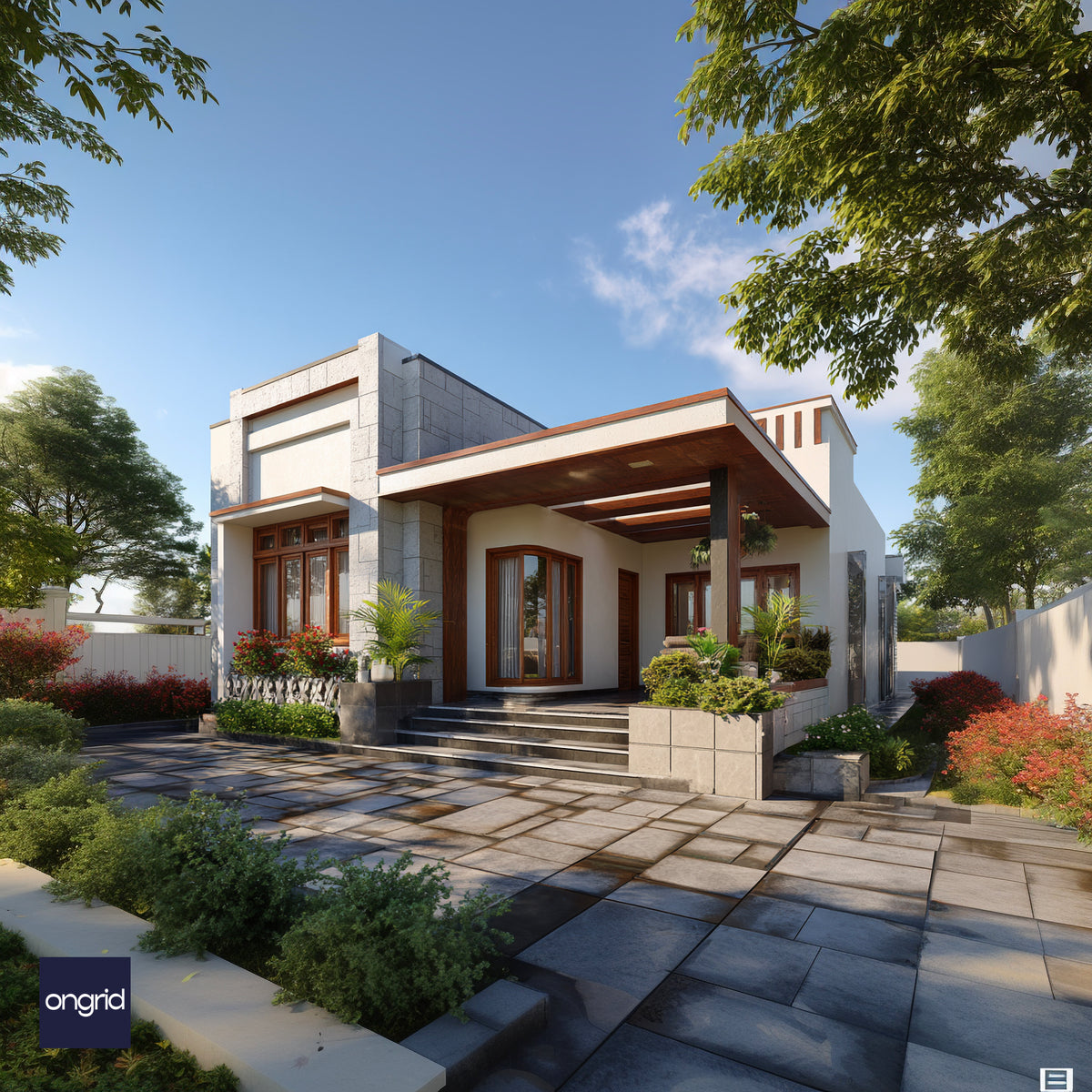 Contemporary Simplex Design - Deccan Modern Plan – Ongrid Design