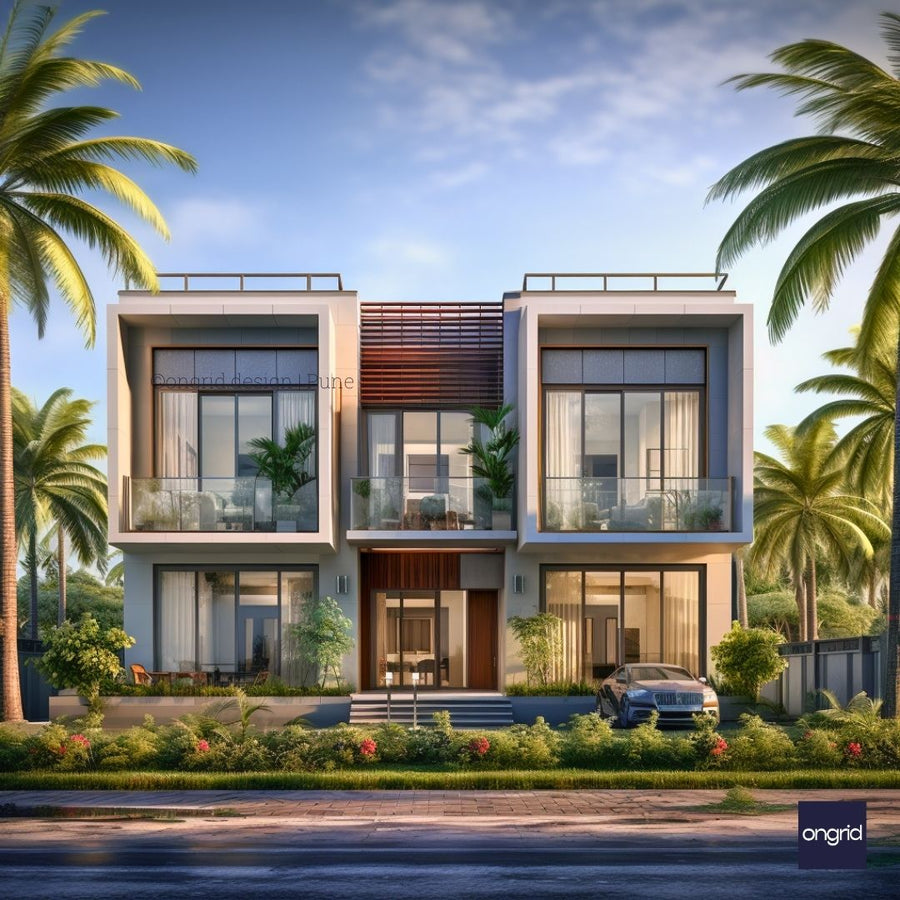 50+ Unique Duplex Elevations in 2024 – Ongrid Design